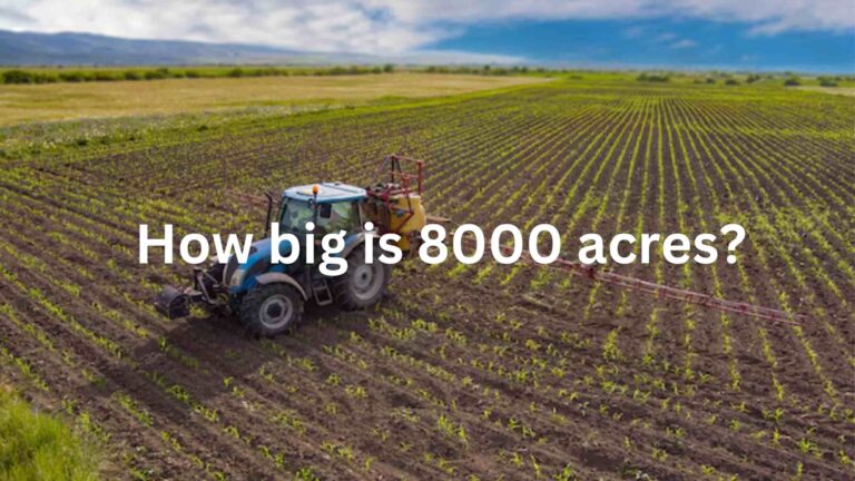 How big is 8000 acres? 7 Examples To Visualize - House & Acres